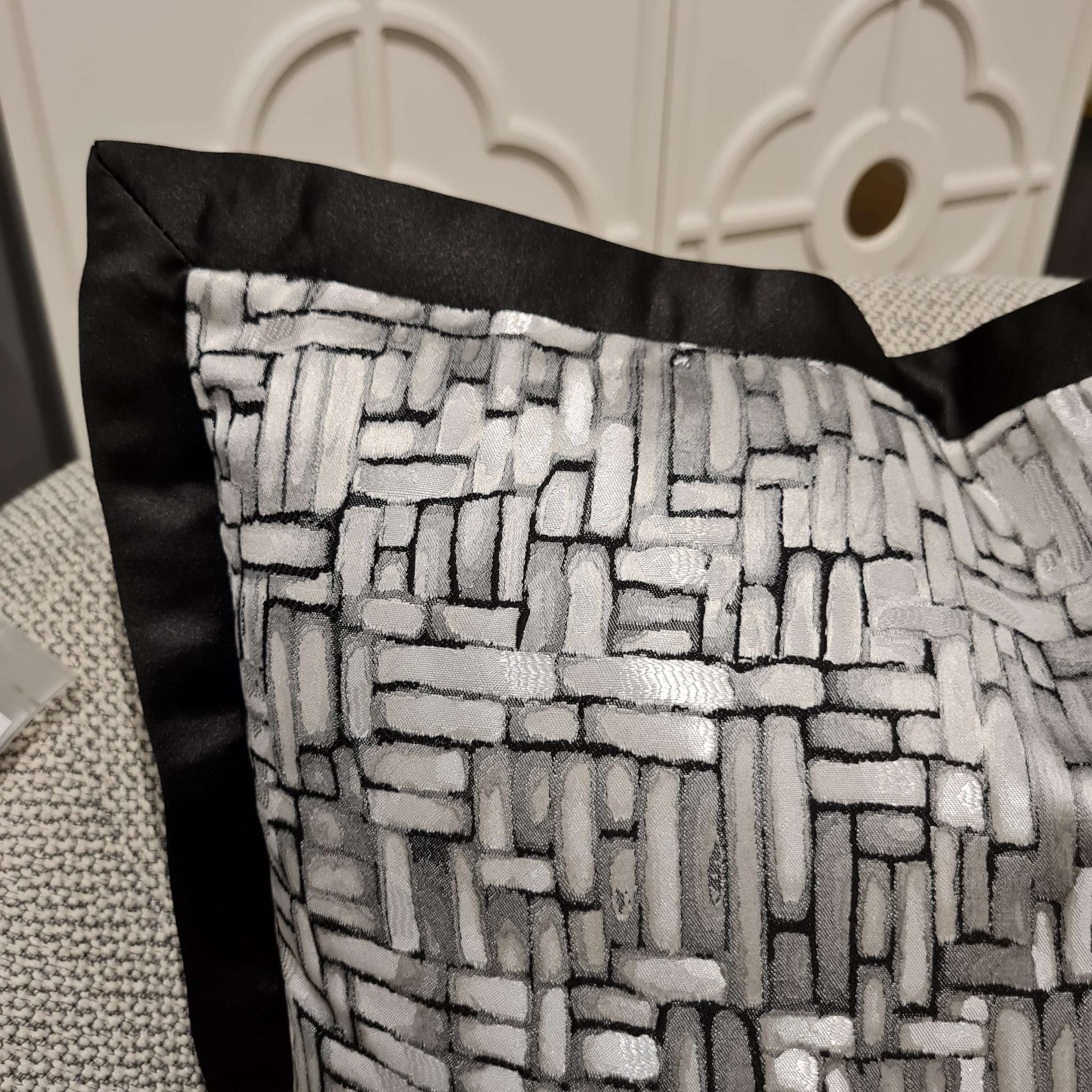 Uma Black Border Cushion